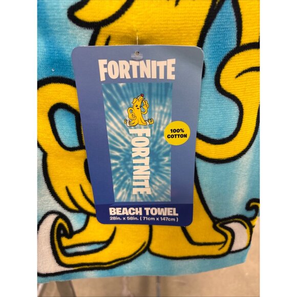 Fortnite | Bath | Fortnite Peely Banana Beach Towel Yellowblue Nwt 28in ...